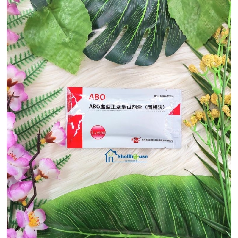 Jual ABO Blood Type Home Self Rapid Test Kit Tes Golongan Darah A B AB ...