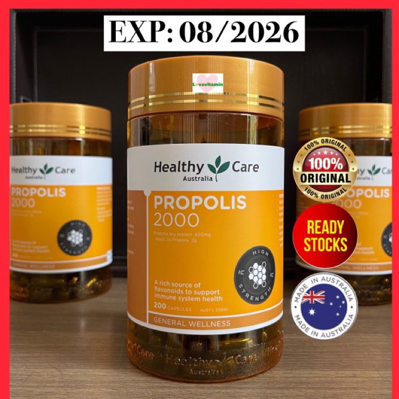 Jual Healthy Care Propolis 2000 Australia 200 Capsules | Shopee Indonesia