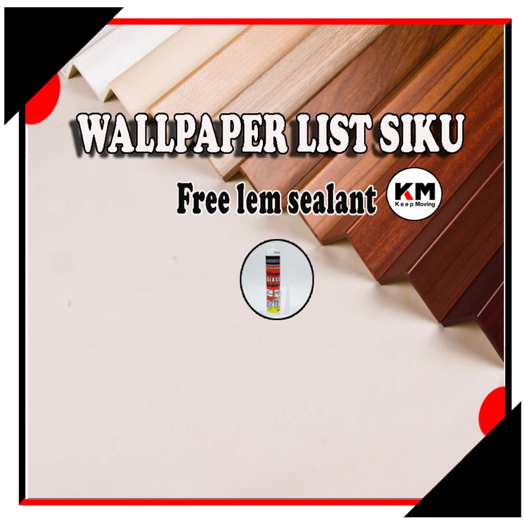 Jual KM List Siku Penutup Atas WPC 290cm x 2.35cm Wall Panel List Sudut ...