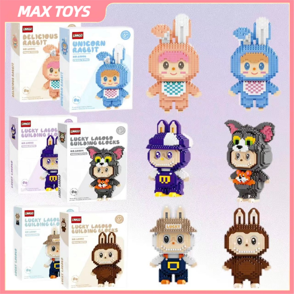 Jual Labubu Mainan Blok Konstruksi Berbentuk Boneka Nano Mini Block ...