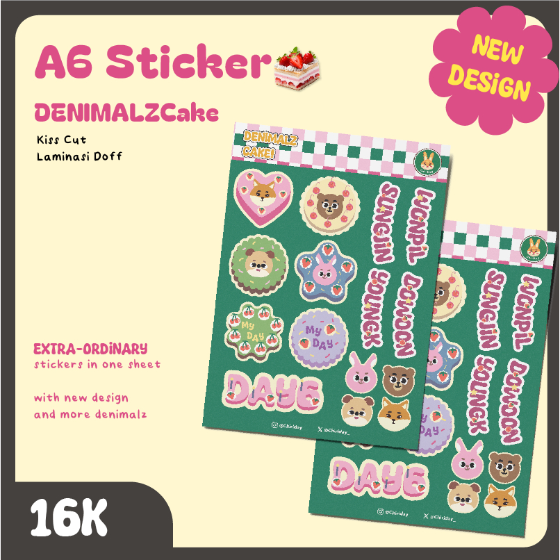 Jual STICKER SHEET A6 DAY6 MYDAY K-POP DENIMALZ CAKE | Shopee Indonesia