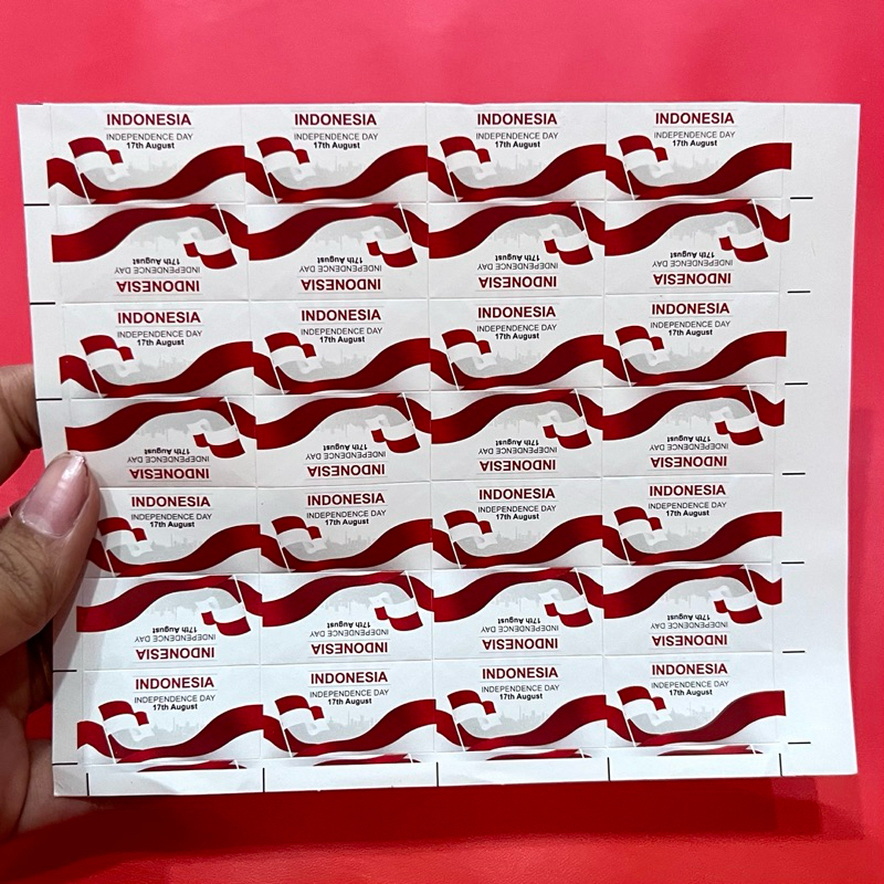 Jual Sticker bendera merah putih sticker 17 agustus DIRGAHAYU RI ...