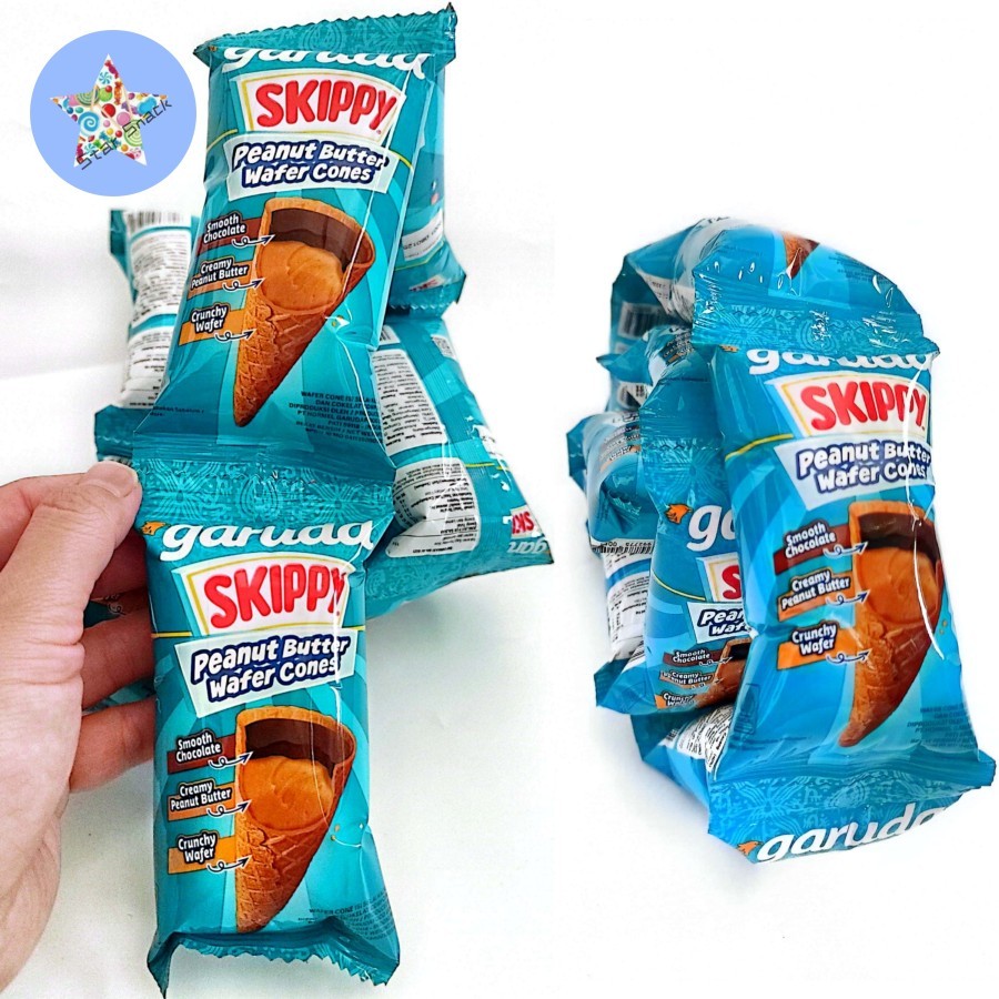 Jual Garuda Skippy peanut butter Mini Balls Wafer Cone isi 10pc ...