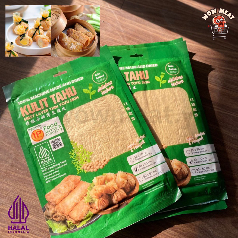 Jual Kulit Kembang Tahu Lembaran IP 70x70 cm | Kulit Kembang Tahu Halal ...