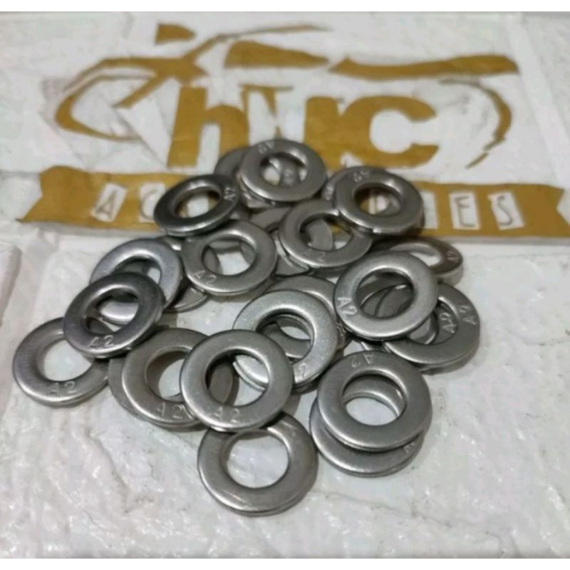 Jual Ring Plat Stainless SUS 304 M5 Baut 8, M6 Baut 10, M8 Baut 12 dan ...
