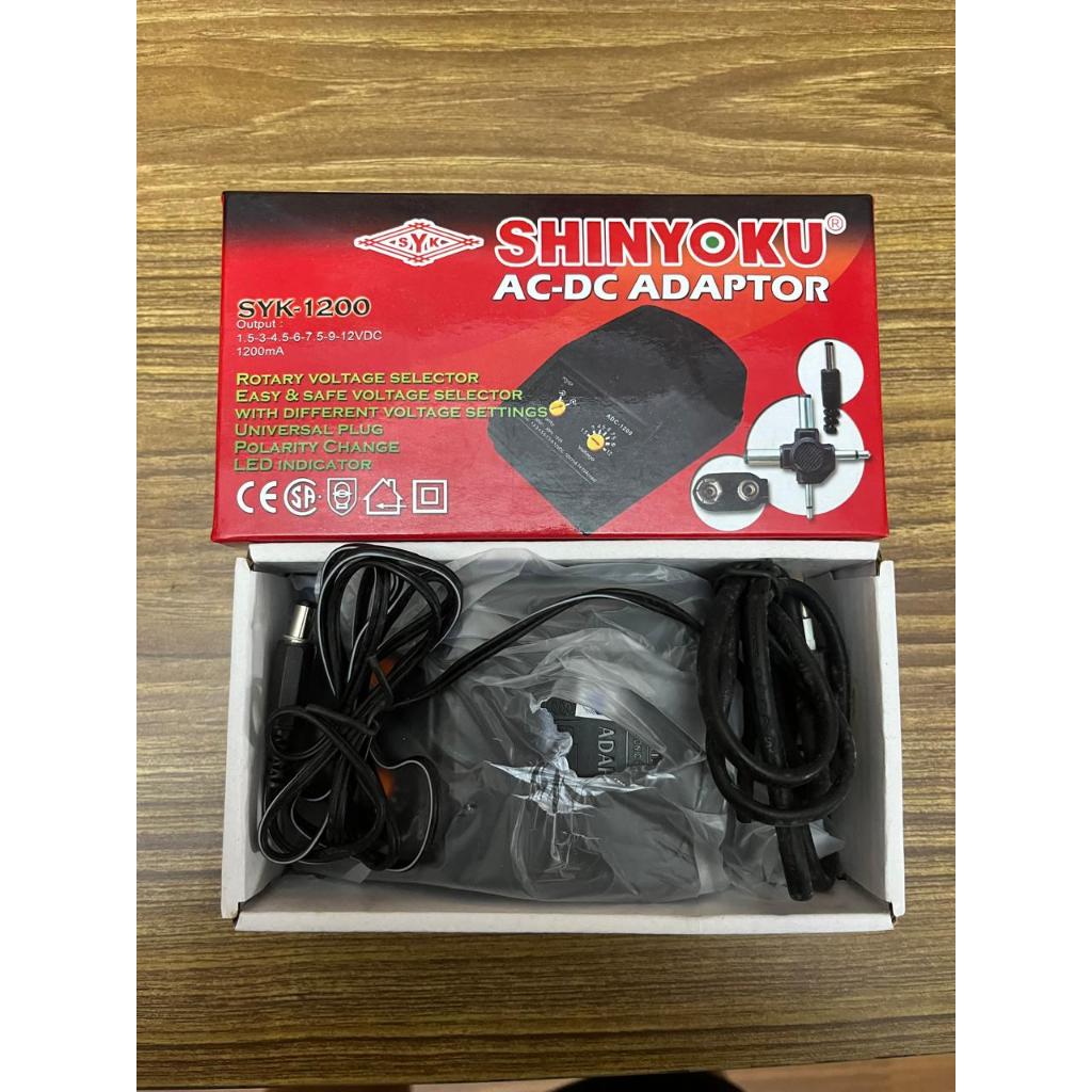 Jual Adaptor AC DC Universal Shinyoku SYK 1200 - 1200mA (KELENGKAPAN ...