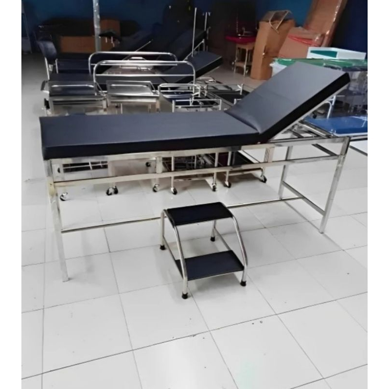 Jual Meja periksa pasien standard/Bed periksa pasien standard stainless ...