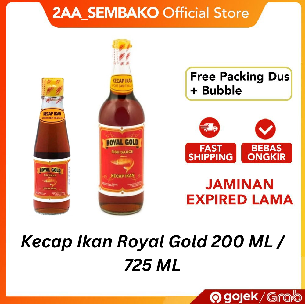 Jual Kecap Ikan Royal Gold Fish Sauce Botol 200 ML / 725 ML 1 Pcs ...