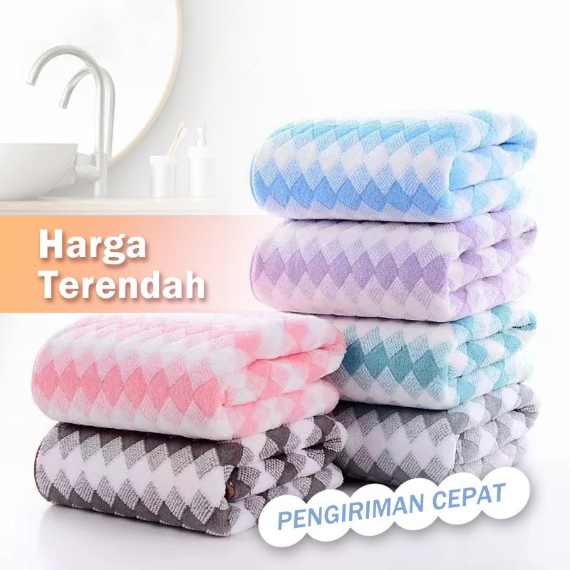Jual Handuk mandi dewasa MicroFiber ukuran 70x140 sangat lembut dan ...