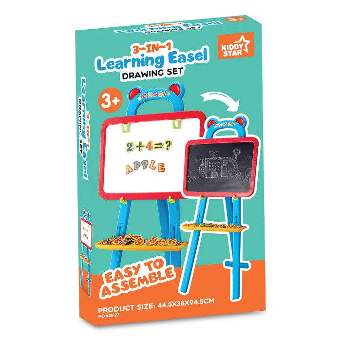 Jual Papan Tulis Belajar Kiddy Star Learning Easel 3-in-1 | Shopee Indonesia