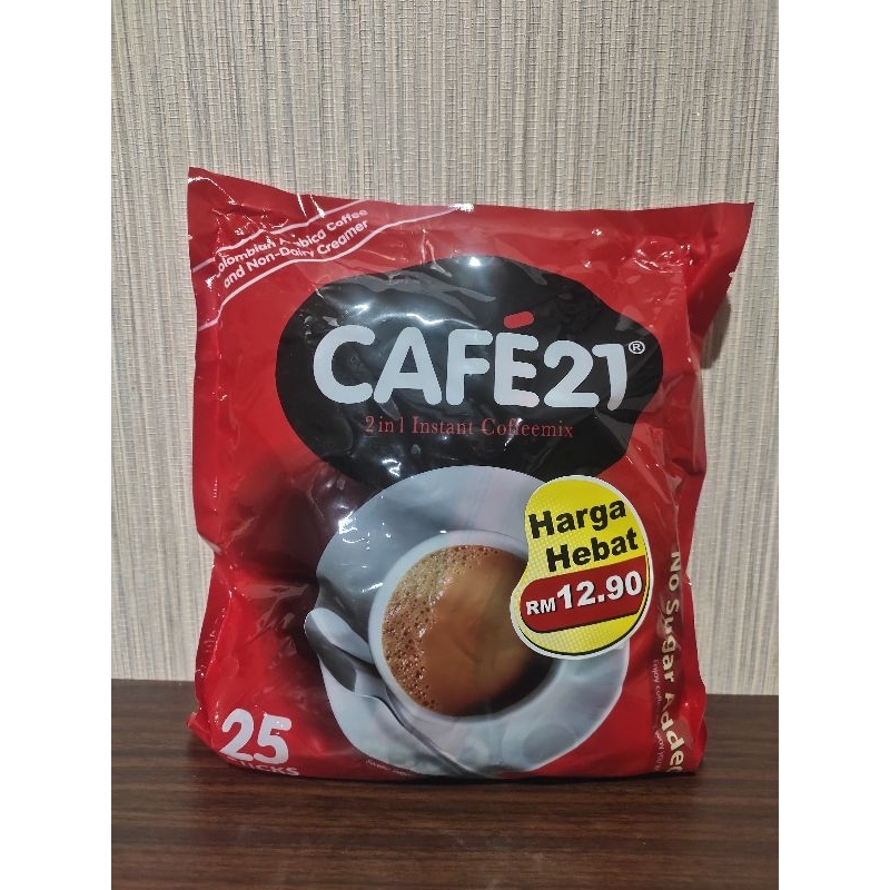 Jual Cafe21 Instant Coffee Mix Cafe 21 2in1 No Sugar | Shopee Indonesia