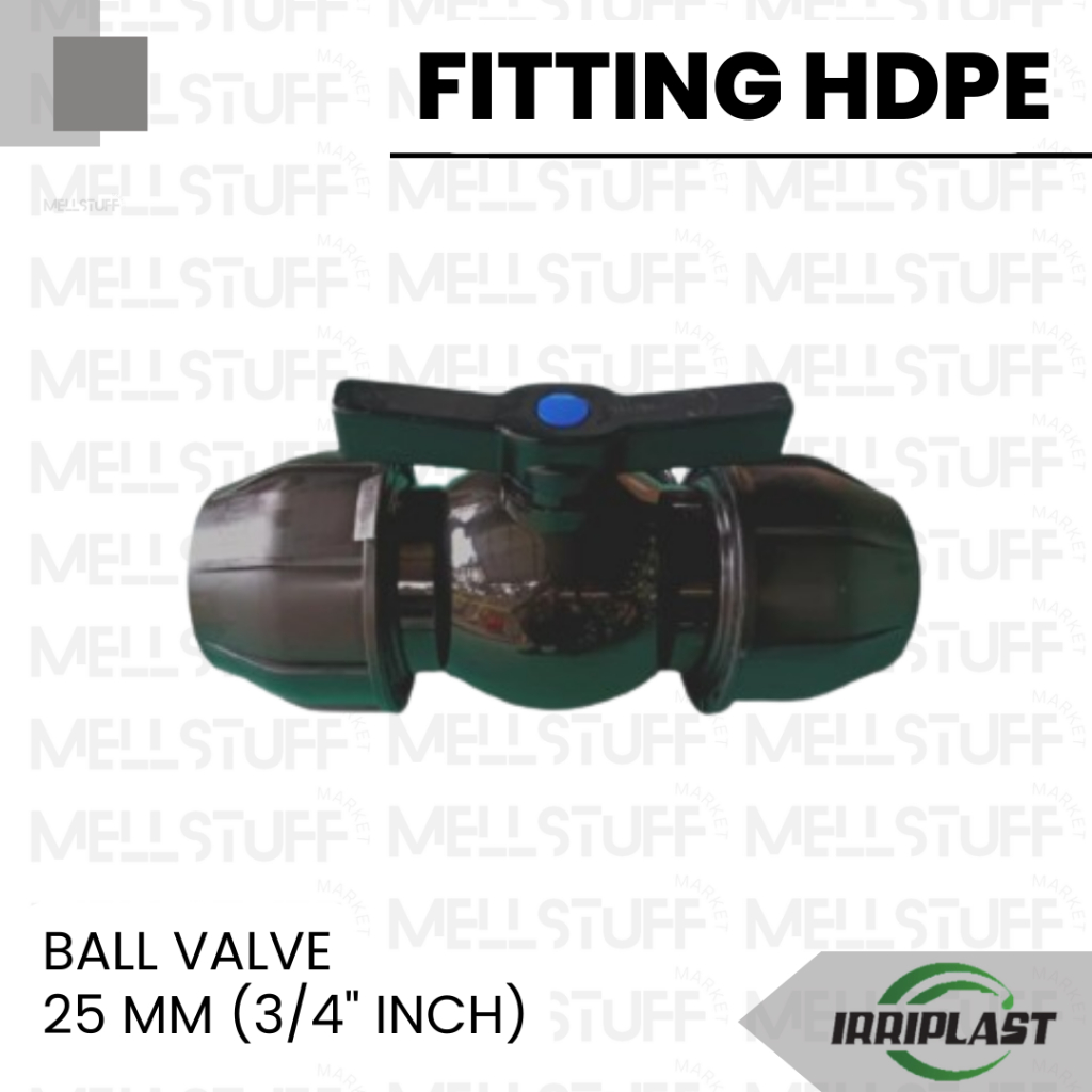 Jual Fitting HDPE Ball Valve Ukuran 25 × 25 MM (3/4" Inch) Sambungan ...
