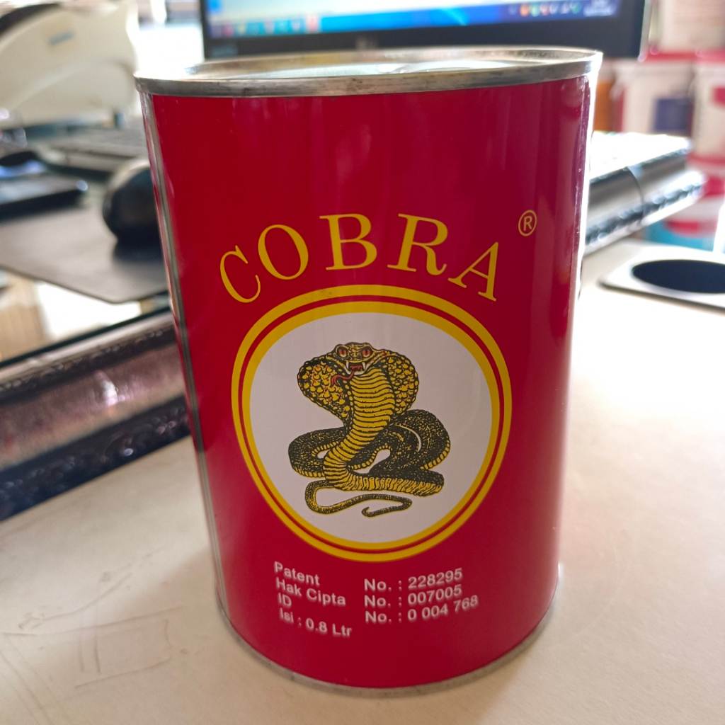 Jual Thinner Tiner Cobra Merah Kecil High Gloss ND 0,8 Liter / 1Kg ...