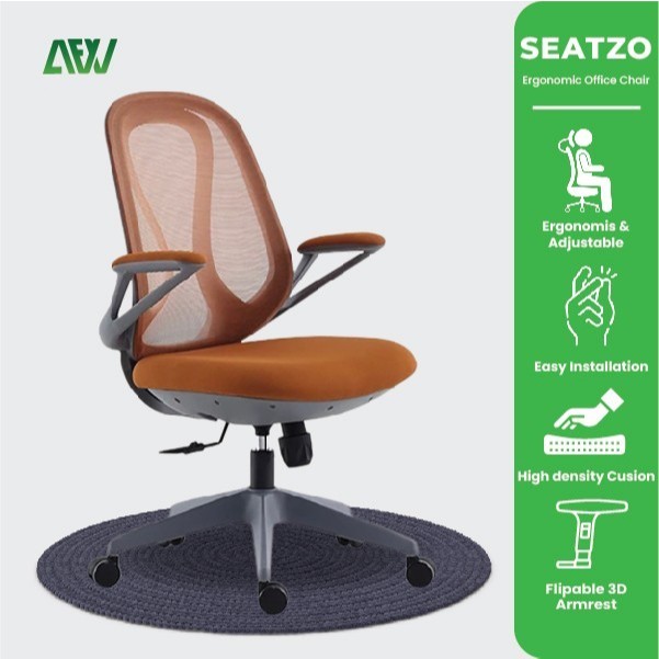 Jual All For Work Kursi Kantor SEATZO Kursi Kerja Lumbar Support Kursi ...