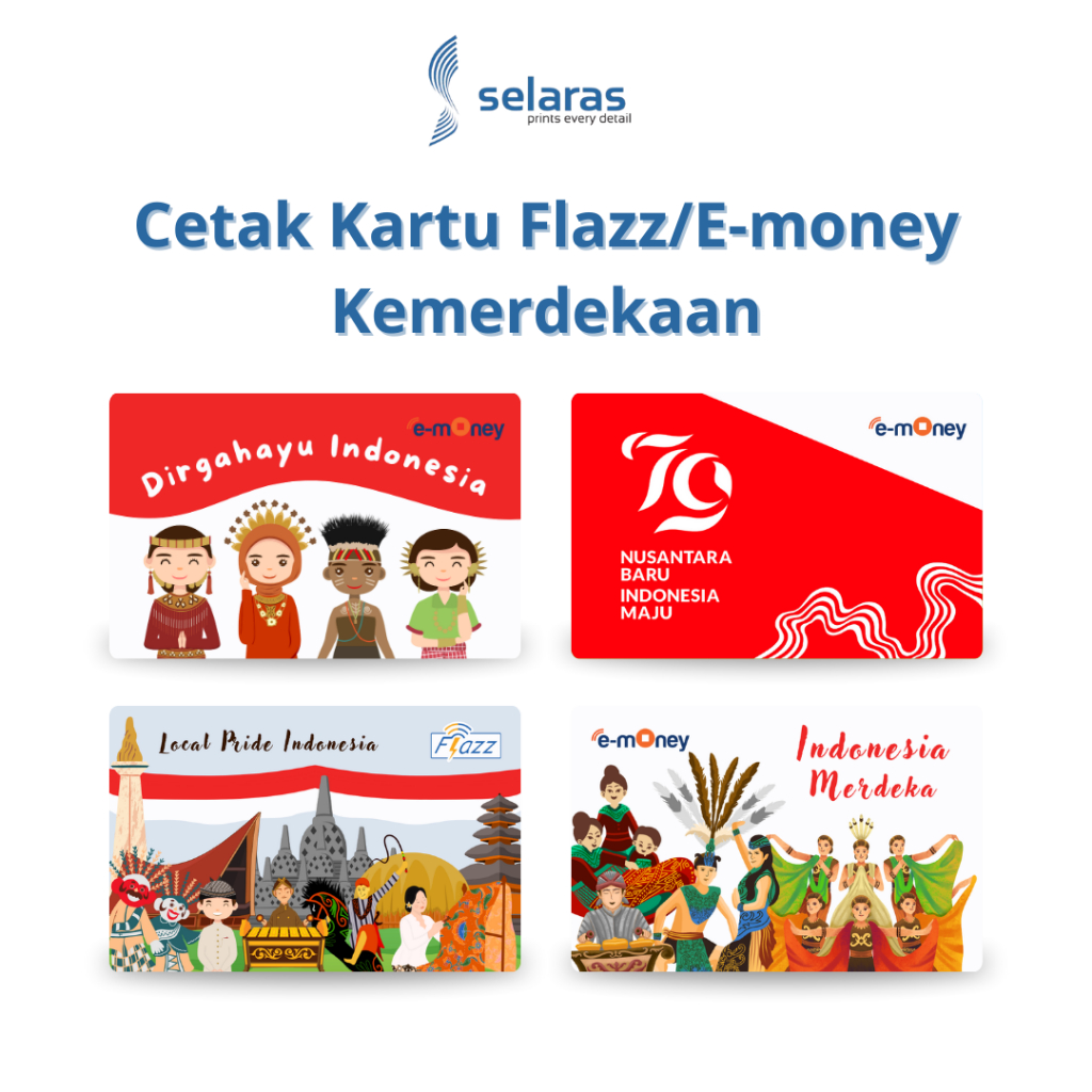 Jual Kartu Flazz BCA Emoney Mandiri Kemerdekaan 17 Agustus Souvenir ...