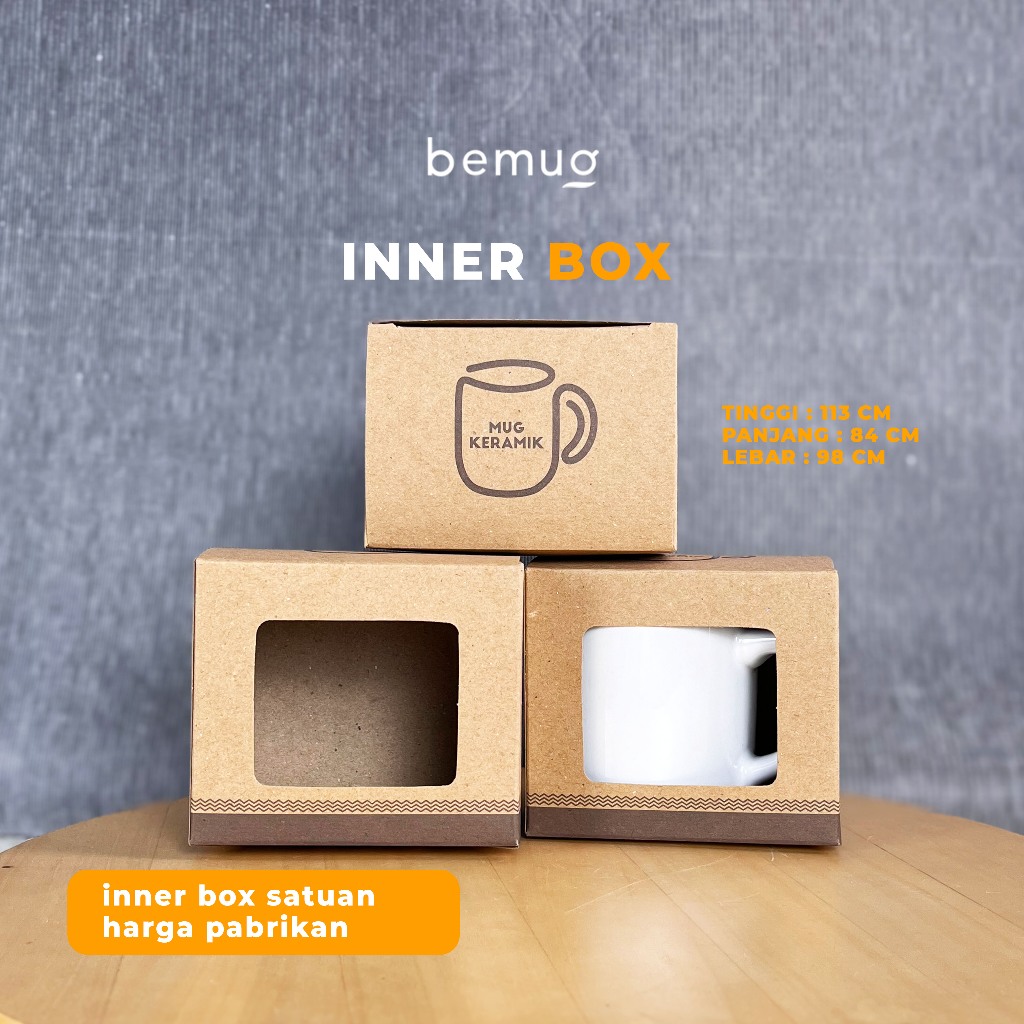 Jual Inner Box Mug Coklat | Dus Mug | Box Mug | Kardus Mug Coklat Polos ...