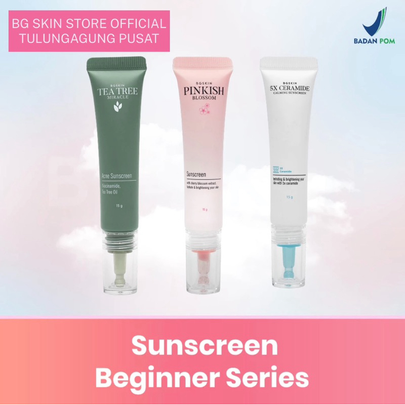 Jual BG Skin [ORIGINAL 100%] Sunscreen Beginner Series | BG Skin Store ...