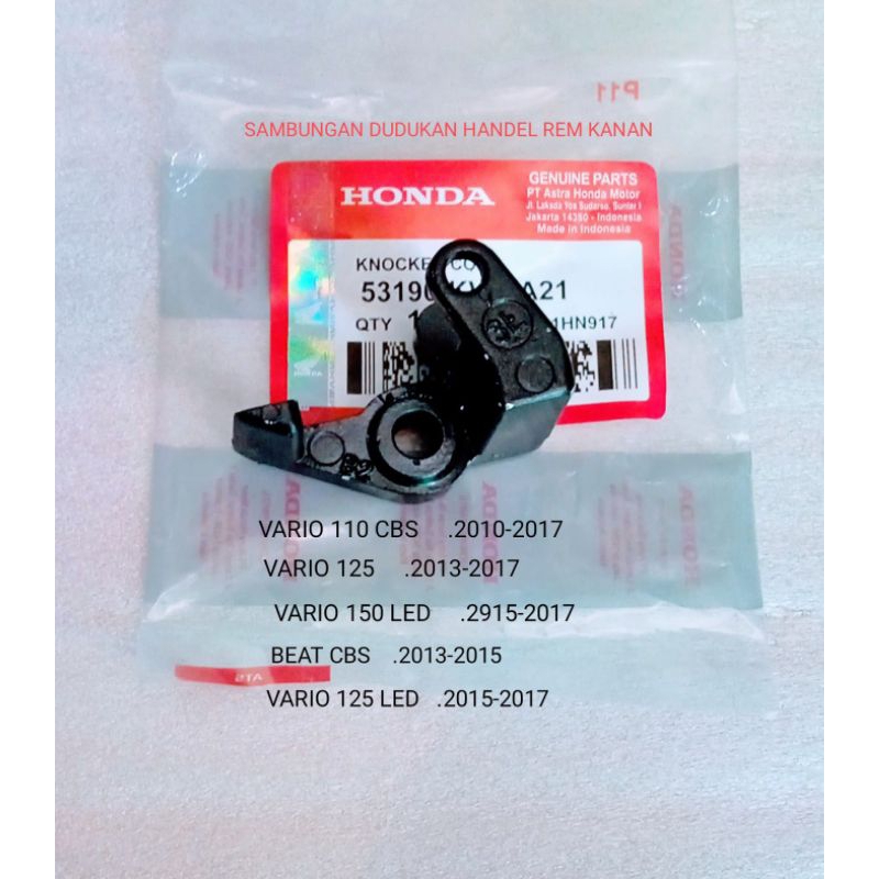 Jual knocker comp sambungan dudukan handel rem tuas rem KVG.vario 110 ...