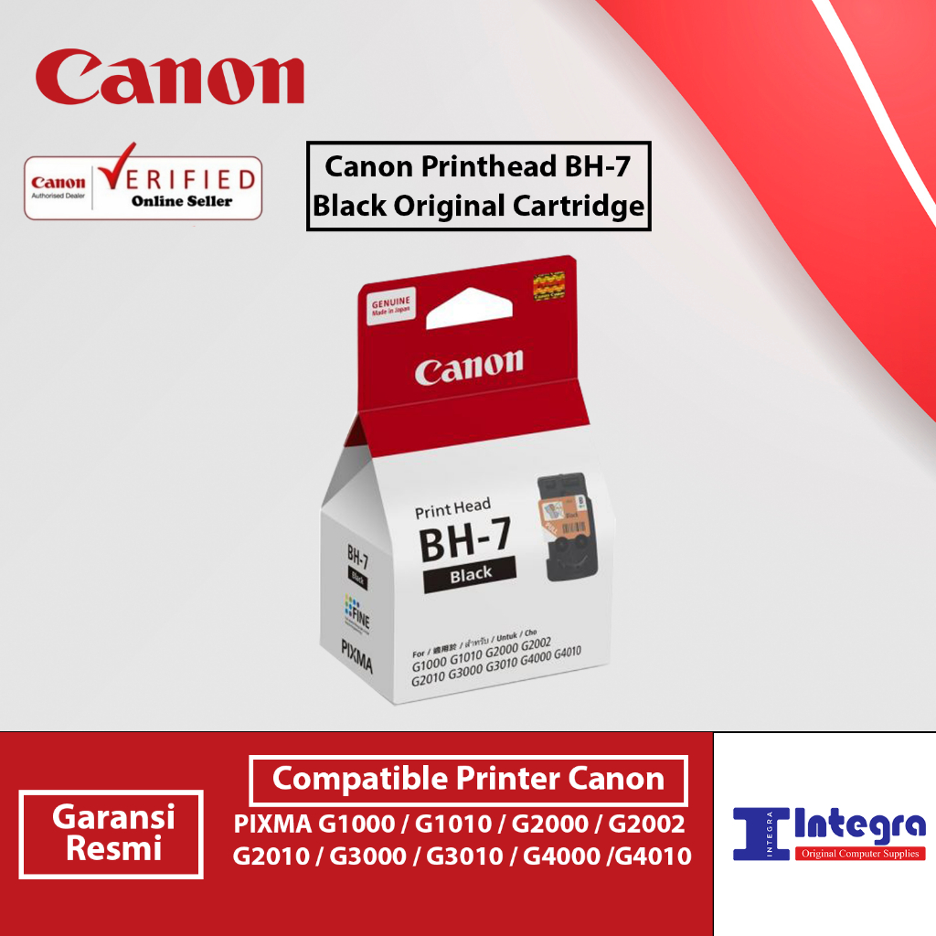 Jual Cartridge Canon BH7 BH-7 Printhead Black (G1010 G2010 G3010 G4010 ...