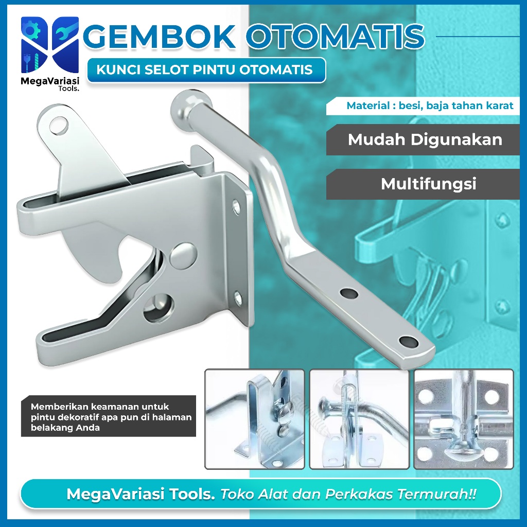 Jual Kunci Selot Pintu Otomatis Bahan Baja Electroplated Untuk Pagar ...