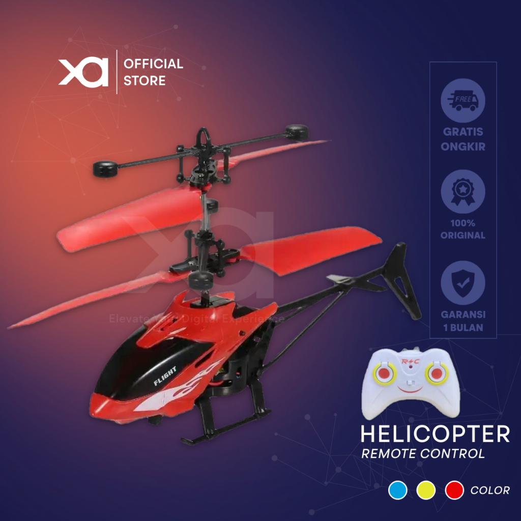 Jual Flying Helicopter Mainan Helikopter Terbang RC Remote Control ...