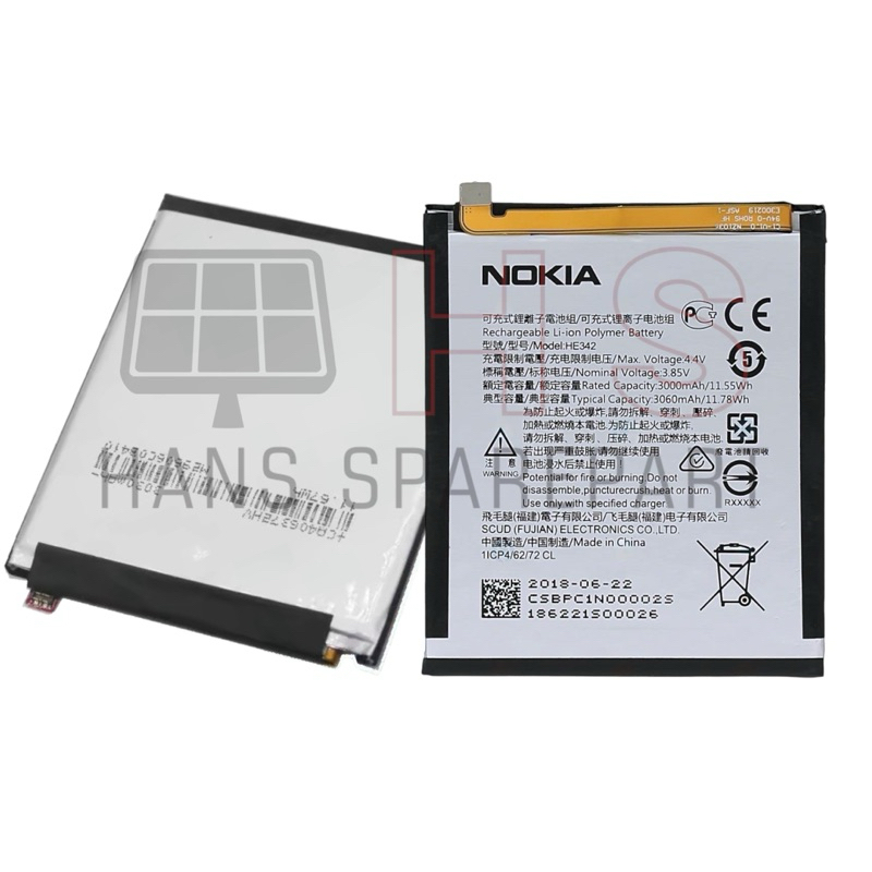 Jual HE342 BATERAI NOKIA X6 / NOKIA 6.1 PLUS - ORIGINAL | Shopee Indonesia