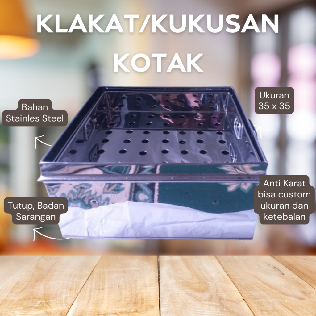 Jual KLAKAT KUKUSAN KOTAK UKURAN 35 CM MURAH | Shopee Indonesia