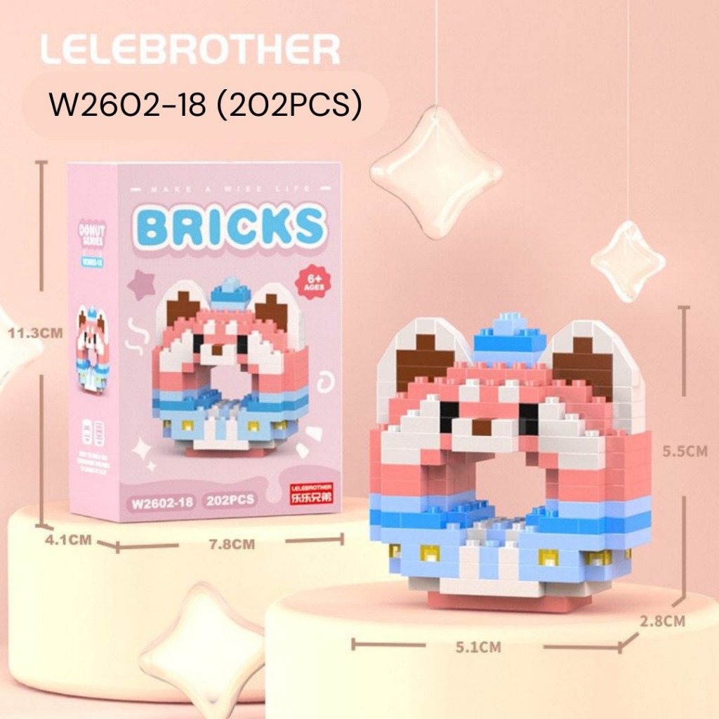 Jual [tma] Mainan Mini Brick Karakter / Balok Susun Mini / Building Box ...