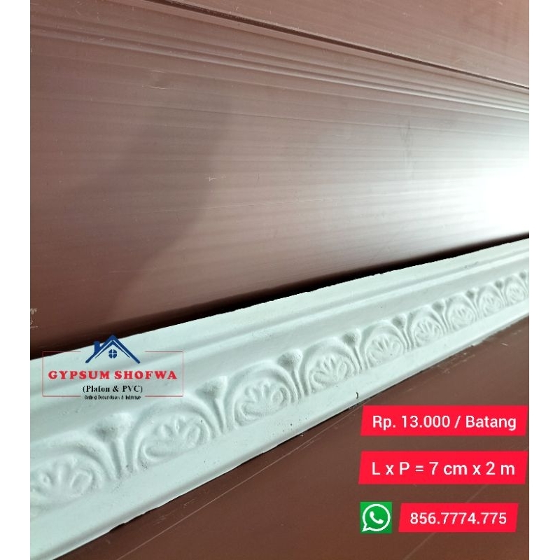 Jual Jabodetabek - List gypsum motif keripik 7 cm / List profil gypsum ...