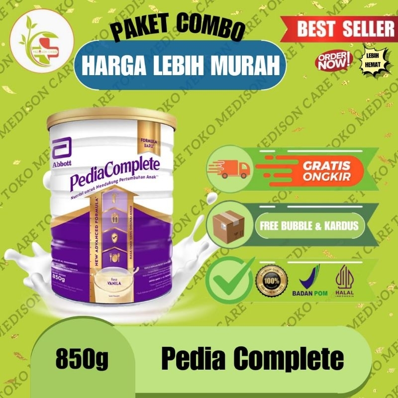 Jual PEDIACOMPLETE PEDIA COMPLETE SUSU ANAK PAKET COMBO MURAH | 12 24 pcs BESAR 850 GR | Shopee ...