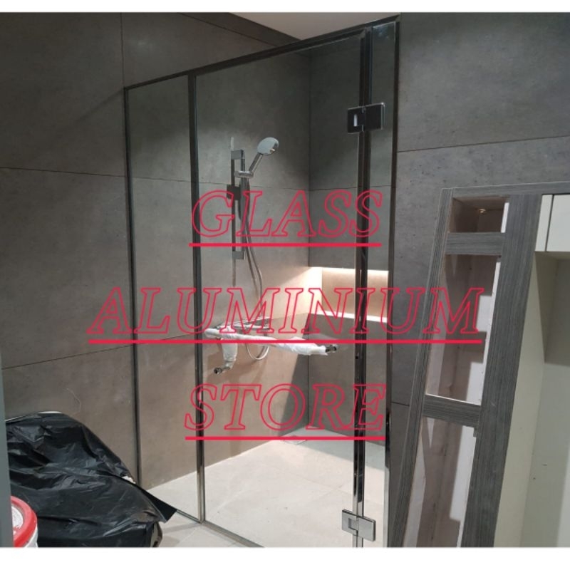 Jual Shower Box Kamar Mandi Pintu Kaca Polos Tempered 10mm Shower Box ...