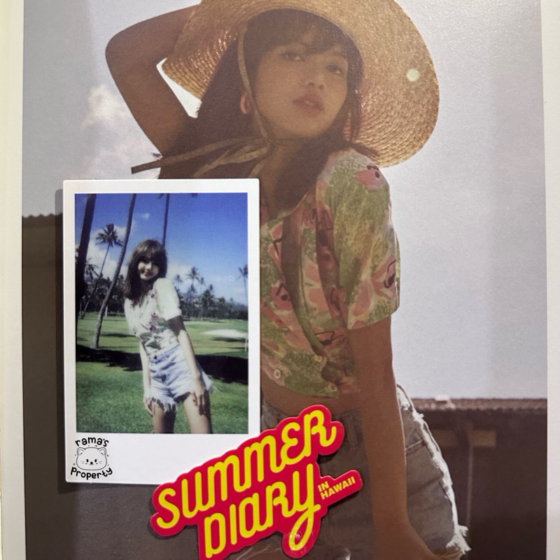 Jual WTS OFFICIAL POLAROID BLACKPINK LISA SUMMER DIARY IN HAWAII ...