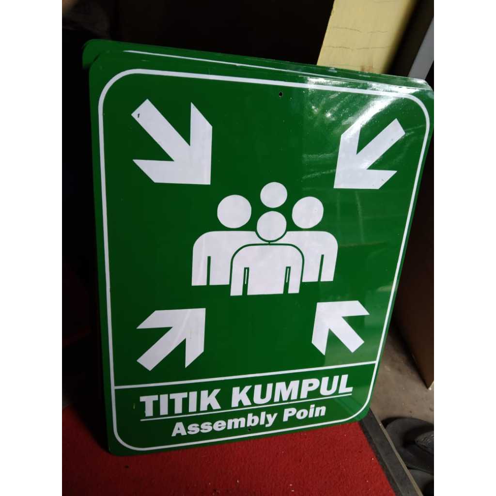 Jual PLANG RAMBU TITIK KUMPUL, JALUR EVAKUASI, JALUR KELUAR | Shopee ...