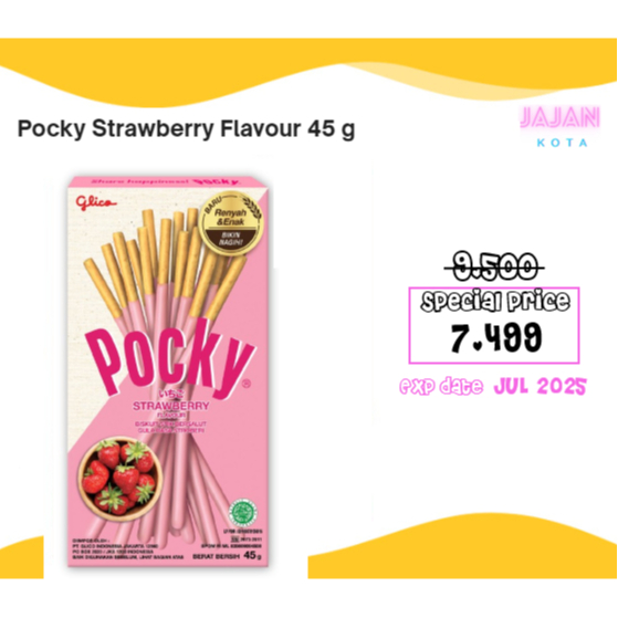 Jual Pocky Stick Strawberry 45 g | Shopee Indonesia