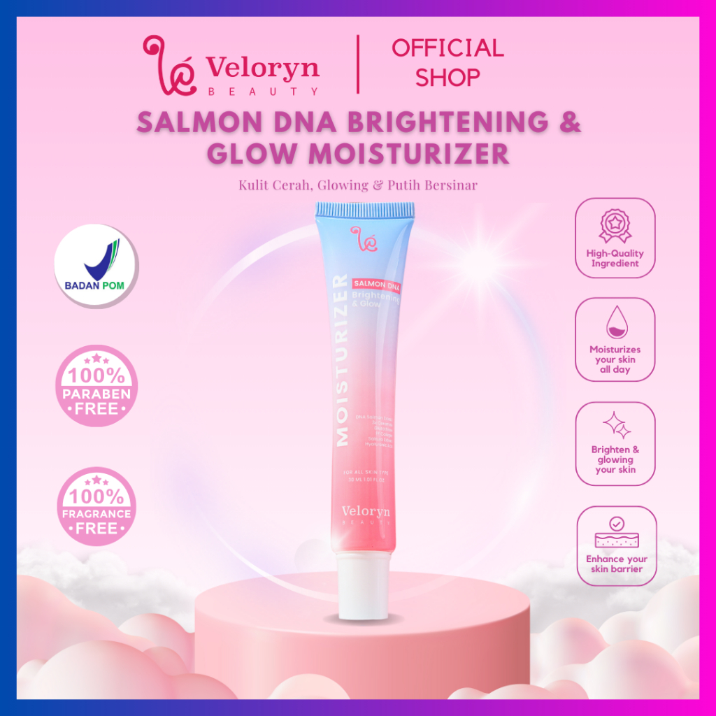 Jual Veloryn Beauty Salmon Dna Brightening & Glow Moisturizer 30ml ...