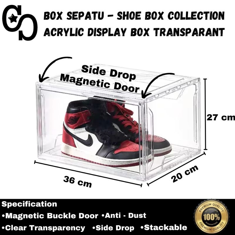 Jual Box Sepatu akrilik - Shoe Box Collection Acrylic Display Box ...