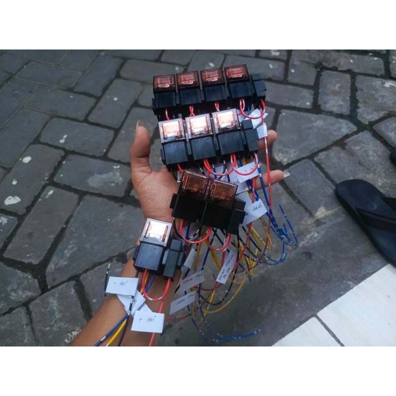 Jual KABEL RELAY SET BILED RELAY LAMPU D2 LESER PANJANG KABEL 30CM ...