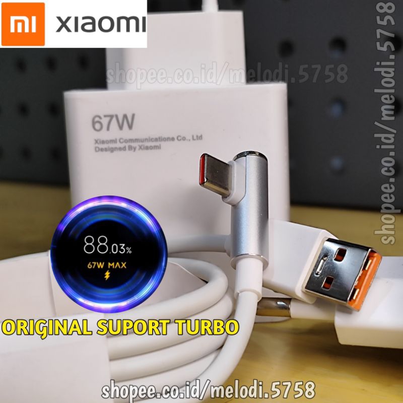Jual Charger Xiaomi Type C TURBO Charge 67W Wax Super Fast Charging ...