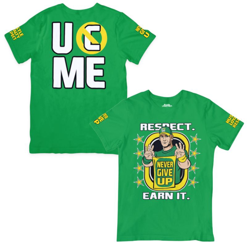 Jual WWE John Cena Earn the Day Respect Earn It T-Shirt / Kaos ...