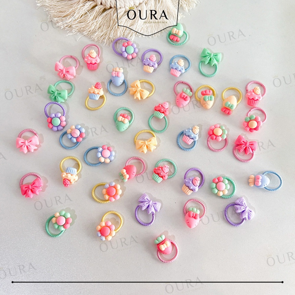 Jual Ikat Rambut Anak Mix Isi 10 Pcs Karet Anak Dewasa Perempuan Karet ...