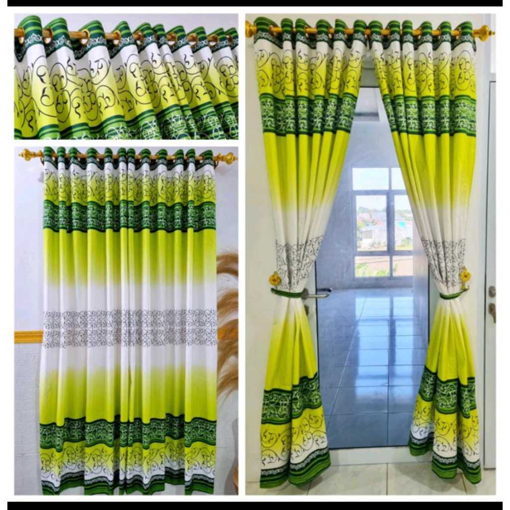 Jual Gorden Smokring 12 RingTirai Pintu Dan Jendela Hordeng Batik ...