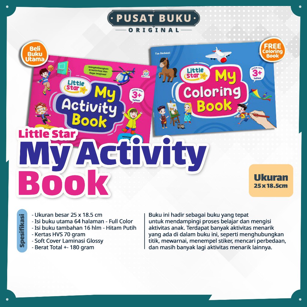 Jual Little Star My Activity Book - Buku Aktivitas Anak Little Star ...