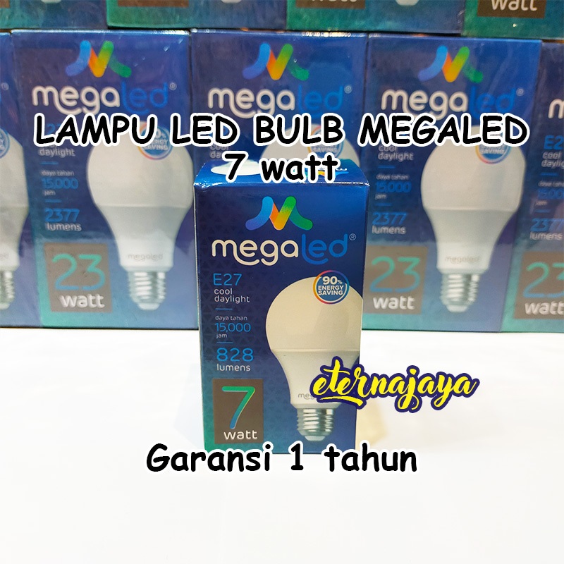 Jual MEGALED Lampu LED Bulb 7 watt Super Terang Hemat Energi | Shopee Indonesia