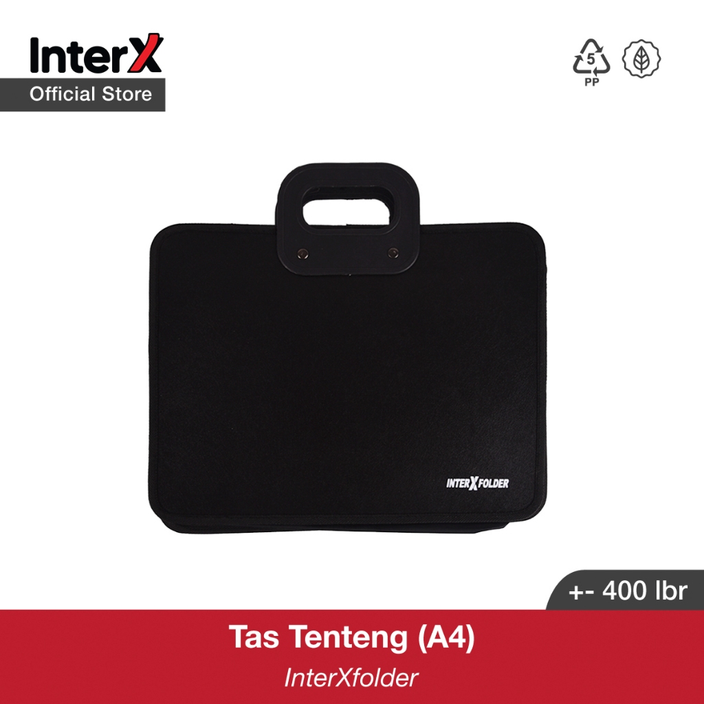 Jual InterX Folder Carry Bag Arsip A4 / Map Dokumen Waterproof | Shopee ...