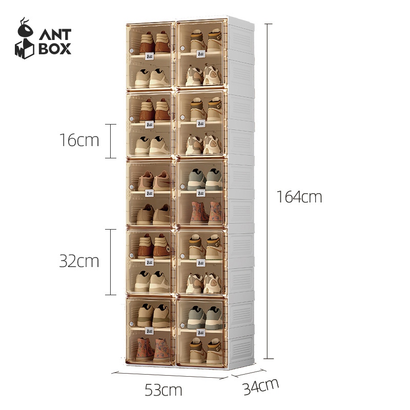 Jual ANTBOX Lemari Sepatu Ready Stock Kapasitas 16-40 Pasang Sepatu Kabinet Serbaguna Lemari ...