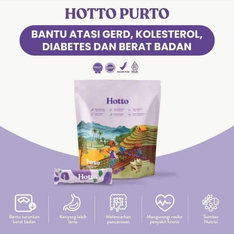 Jual [BISA COD] HOTTO PURTO MULTIGRAIN WITH PURPLE POTATO ORIGINAL ...