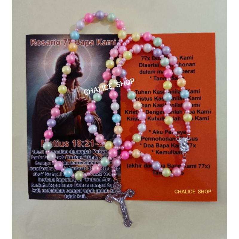 Jual ROSARIO 77 BAPA KAMI WARNA WARNI + KAPLET | Shopee Indonesia