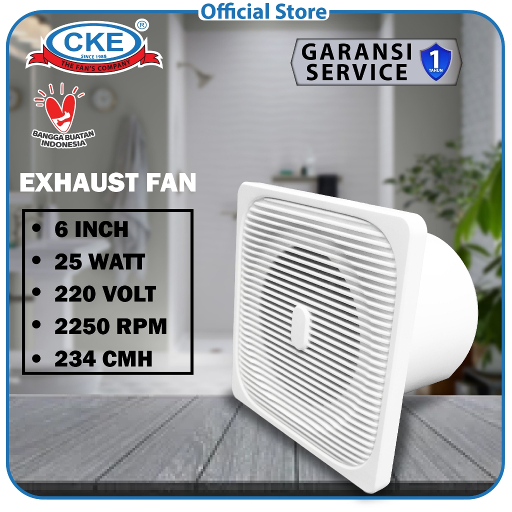 Jual Exhaust Plafon/Exhaust dinding tembok 6 Inch/Exhaust Ceiling Fan ...