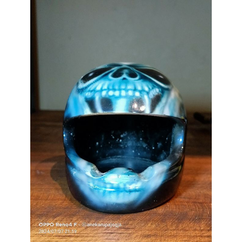 Jual asbak bentuk helm helmet gambar tengkorak | Shopee Indonesia