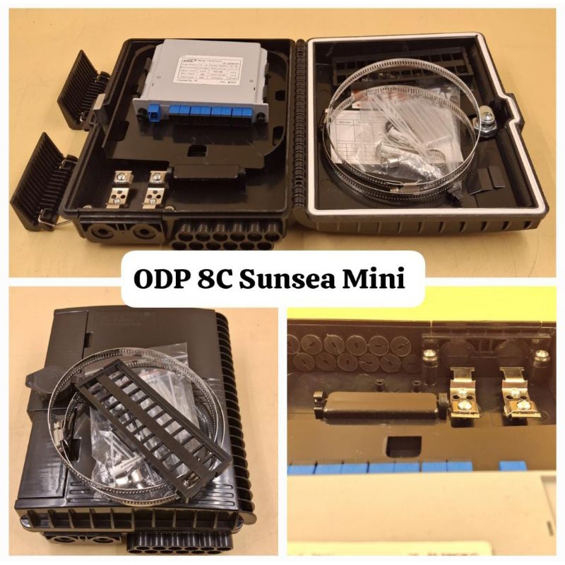Jual odp 8 core model sunsea lengkap splitter box 1-8sc upc | Shopee Indonesia
